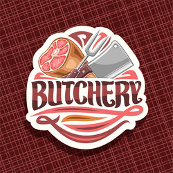 Logo for fresh meat Royalty Free Vector Image - VectorStock