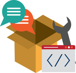 Smartphone programming code symbol Royalty Free Vector Image