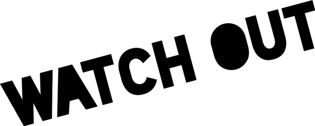 Watch out rubber stamp Royalty Free Vector Image