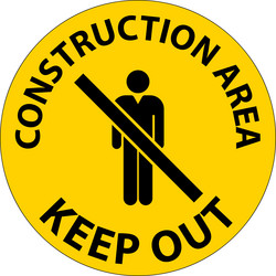 Danger sign construction area - keep out Vector Image