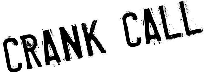 Crank call rubber stamp Royalty Free Vector Image