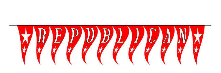 Red republican party elephant Royalty Free Vector Image