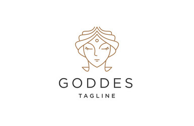 Goddess logo Royalty Free Vector Image - VectorStock
