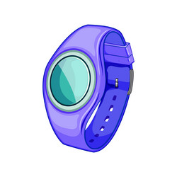 Children kid watch time cartoon Royalty Free Vector Image