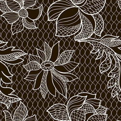 Seamless lace pattern Royalty Free Vector Image