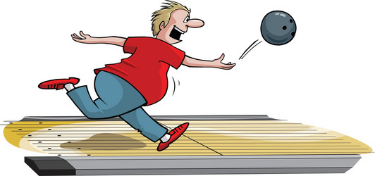 Bowler bowling in cricket championship sports Vector Image