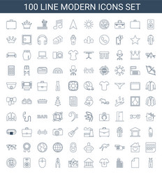 Modern icons Royalty Free Vector Image - VectorStock