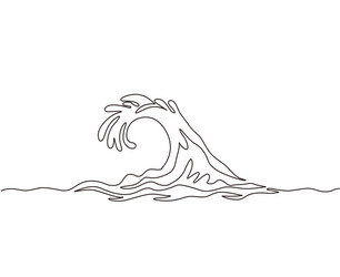 Ocean Wave Line Drawing Vector Images (over 7,100)