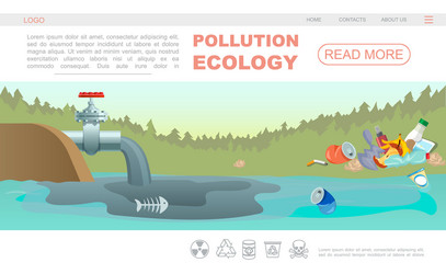 Environmental pollution poster Royalty Free Vector Image