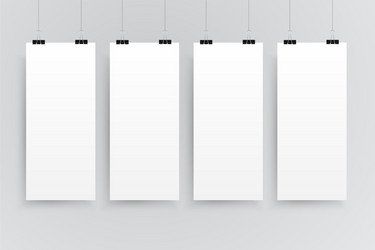 Square and rectangle format paper sheet Royalty Free Vector