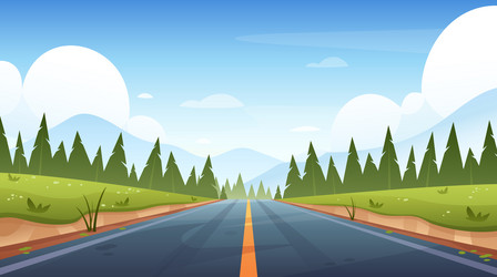 Road and traffic street Royalty Free Vector Image