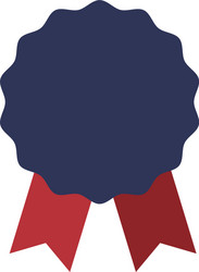 Blank award ribbon Royalty Free Vector Image - VectorStock