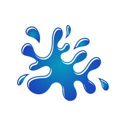 Water splash cartoon Royalty Free Vector Image