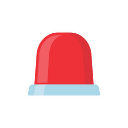 Emergency siren icon hazard warning light Vector Image