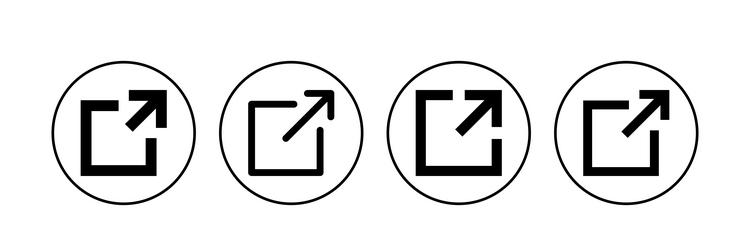 Link icon set hyperlink chain symbol Royalty Free Vector