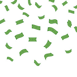 Dollar Bills Falling Vector Images (over 2,200)