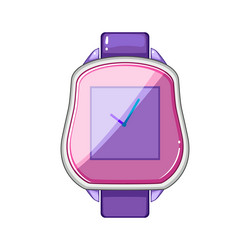 Child kid watch time cartoon Royalty Free Vector Image