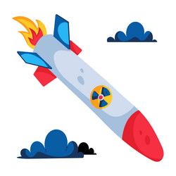 Nuclear missile Royalty Free Vector Image - VectorStock