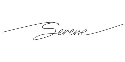 One continuous line drawing typography art Vector Image