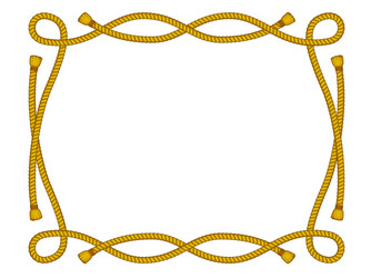 Rope frame Royalty Free Vector Image - VectorStock