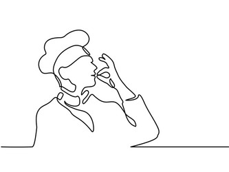 Pop art retro cook ok gesture gourmet food taste Vector Image