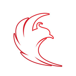 Phoenix circle logo Royalty Free Vector Image - VectorStock