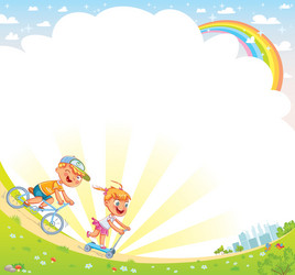 Kids party for web page design Royalty Free Vector Image