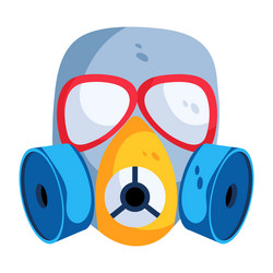 Nuclear mask Royalty Free Vector Image - VectorStock