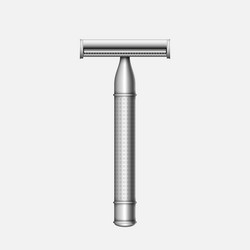 Razor blade realistic for barbershop shaving Vector Image