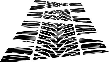 Set grunge tire tracks Royalty Free Vector Image