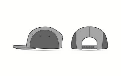 Baseball cap sketch template Royalty Free Vector Image