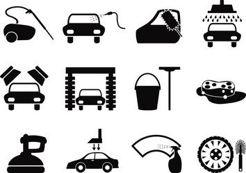 Hands house car icons Royalty Free Vector Image