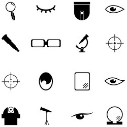 Look icon set Royalty Free Vector Image - VectorStock