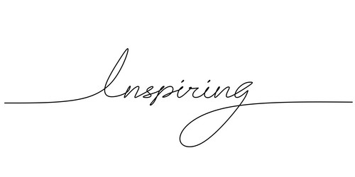 One continuous line drawing typography art Vector Image