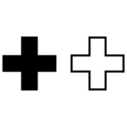 White Plus Sign Vector Images (over 15,000)