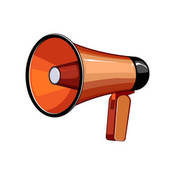 Loud megaphone speaker cartoon Royalty Free Vector Image