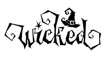 Wicked Fonts Vector Images (over 120)