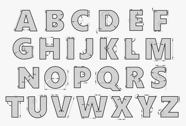 Alphabet in medieval gothic style set Royalty Free Vector