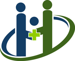 Health union logo design template Royalty Free Vector Image