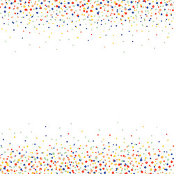 Rainbow Polka Dot Border