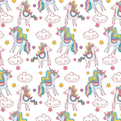 Fantasy unicorns frame Royalty Free Vector Image