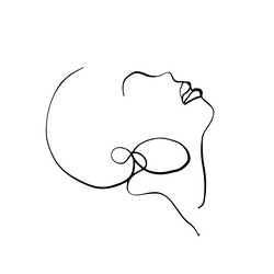 Continuous Line Abstract Face Vector Images (over 9,800)