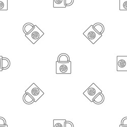 Fingerprint Lock Vector Images (over 10,000)