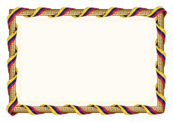 Border made with venezuela national colors Vector Image