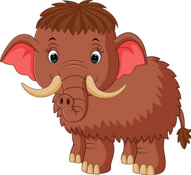 Mammoth cartoon Royalty Free Vector Image - VectorStock