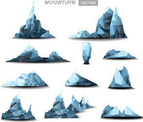 Abstract mountain shape background Royalty Free Vector Image