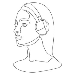 One continuous single drawn line art doodle Vector Image