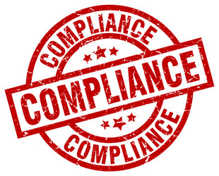 Non compliance rubber grunge stamp seal Royalty Free Vector