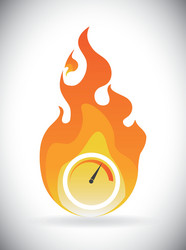 Fire hoop Royalty Free Vector Image - VectorStock