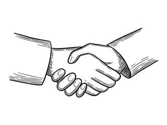 Handshake Trust Sketch Vector Images (over 320)